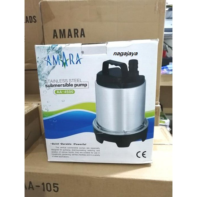 Jual Pompa filter vertical air mancur kolam ikan amara aa 4500 stainless | Shopee Indonesia