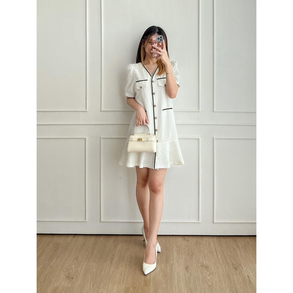 Jual DOLLA - Olivia Dress Mini Dress Korea | Shopee Indonesia