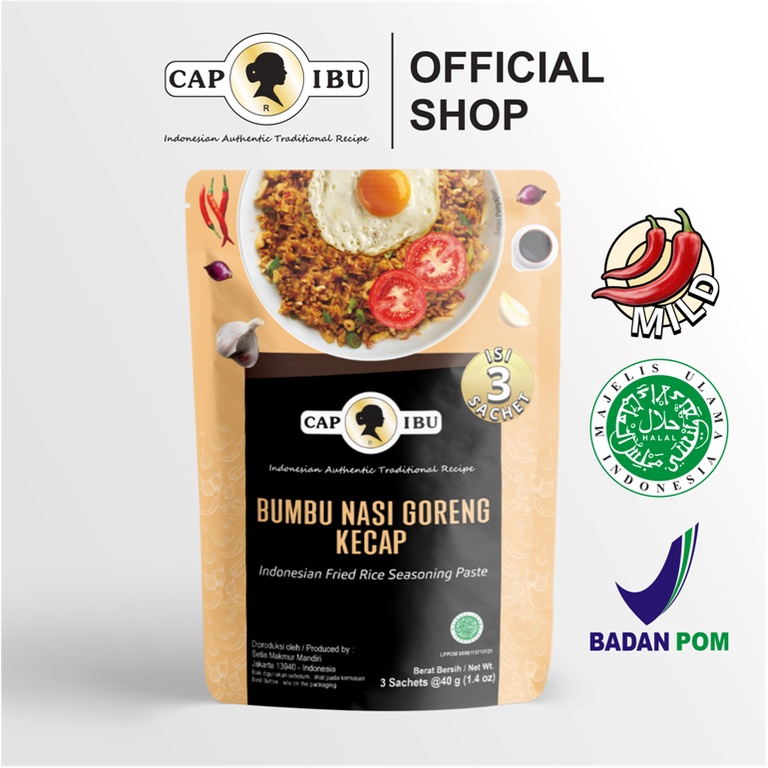Jual CAP IBU Bumbu Nasi Goreng Kecap Pouch Sachet 40g x 3 pcs | Shopee Indonesia