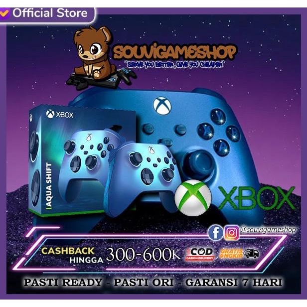Jual NEW XBOX SERIES X/S WIRELESS CONTROLLER WITH BLUETOOTH AQUA SHIFT ...