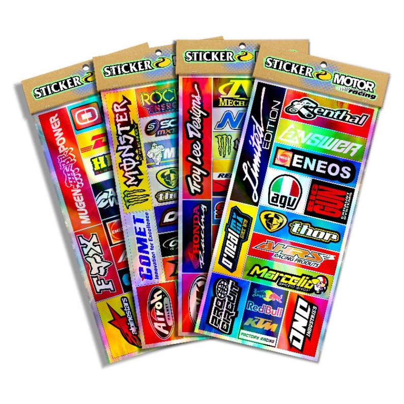 Jual Stiker Pack Hologram Motor Racing - Stiker Otomotif Waterproof ...