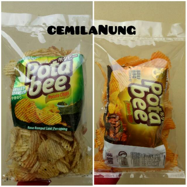 Jual potabee snack kiloan kentang rasa rumput laut dan beef bbq 250 ...