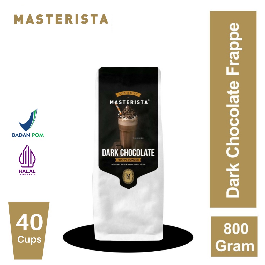 Jual Bubuk Minuman Masterista Dark Chocolate 800gr / Bubuk Minuman Rasa ...