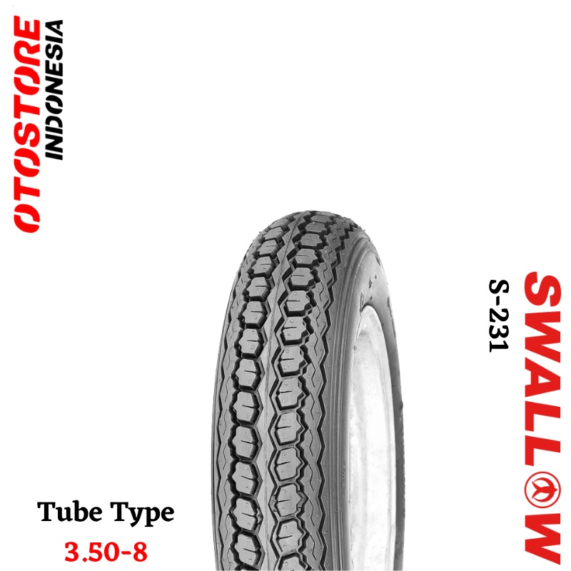 Jual Ban Luar Motor Scooter Vespa Swallow S231 Ukuran 350 Ring 8 TUBETYPE | Shopee Indonesia