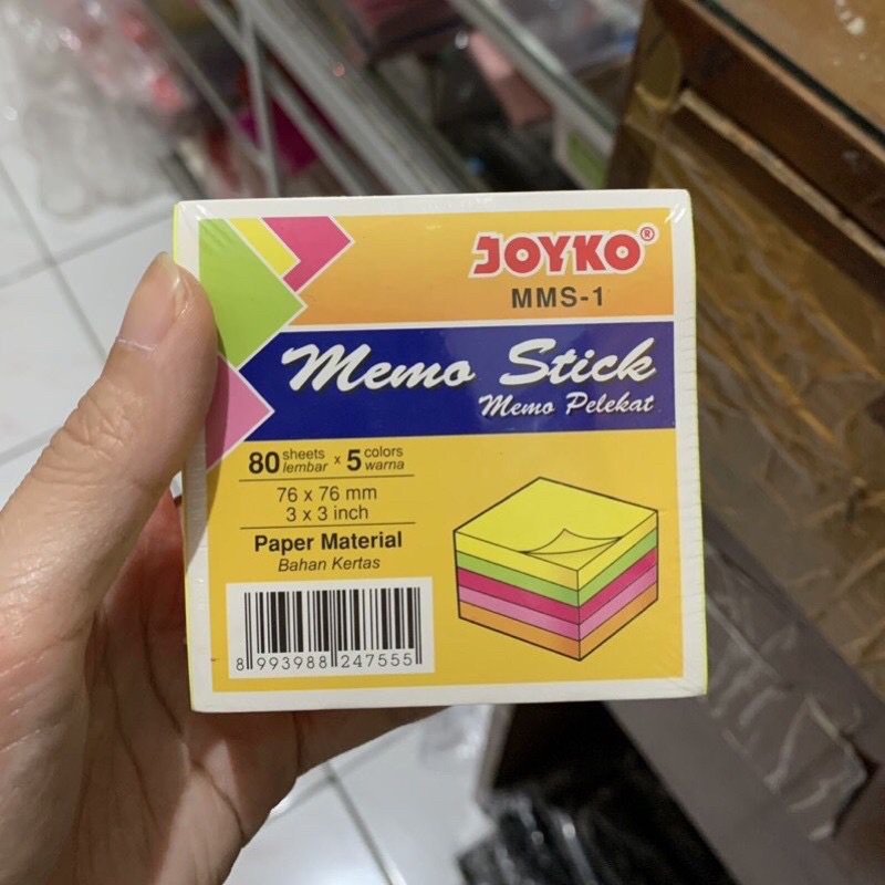 Jual Memo Stick / Sticky Note / Kertas Memo Tempel Joyko MMS-1 | Shopee ...