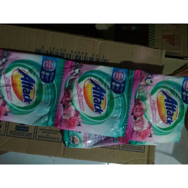 Jual attack plus softener renceng (isi 6sachet 40gr) | Shopee Indonesia