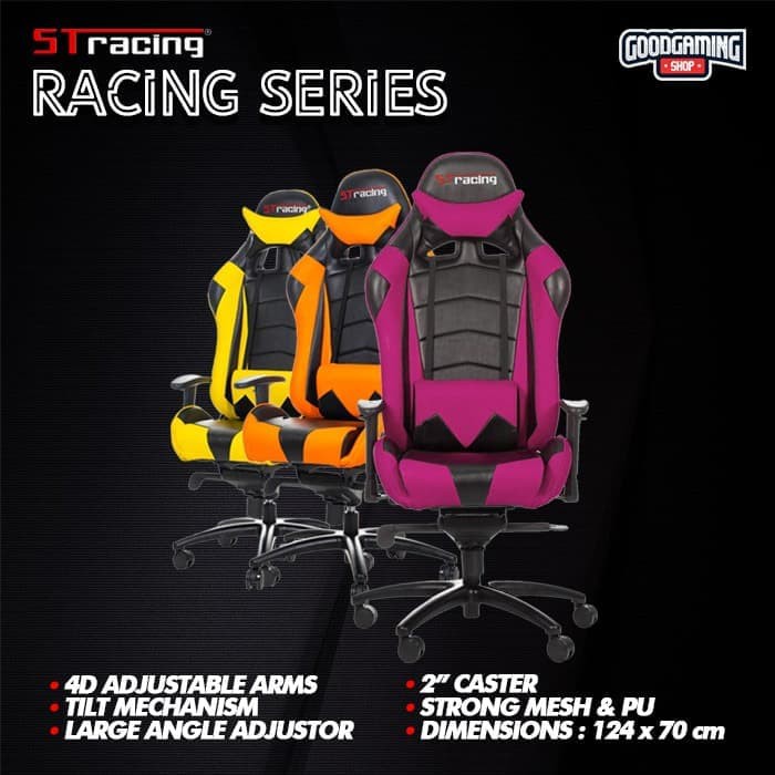 Jual New Arrival - Stracing Gaming Chair Racing Series - Biru | Shopee ...