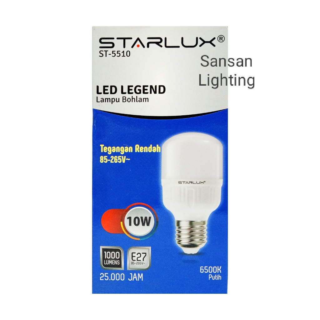 Jual Lampu Led Legend 10 Watt Starlux Putih | Shopee Indonesia