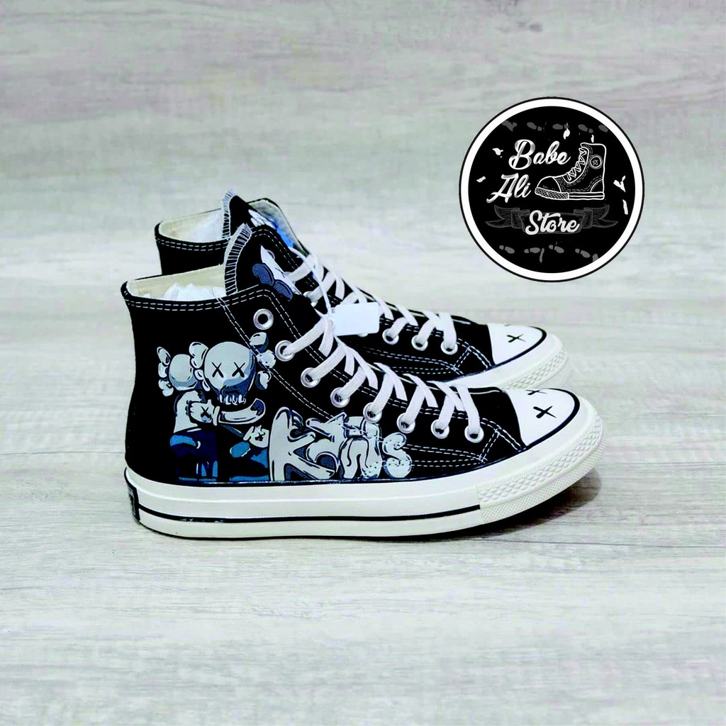 Jual KAWS x Converse Chuck Taylor All Star 70s Sun flower Hi | Shopee ...