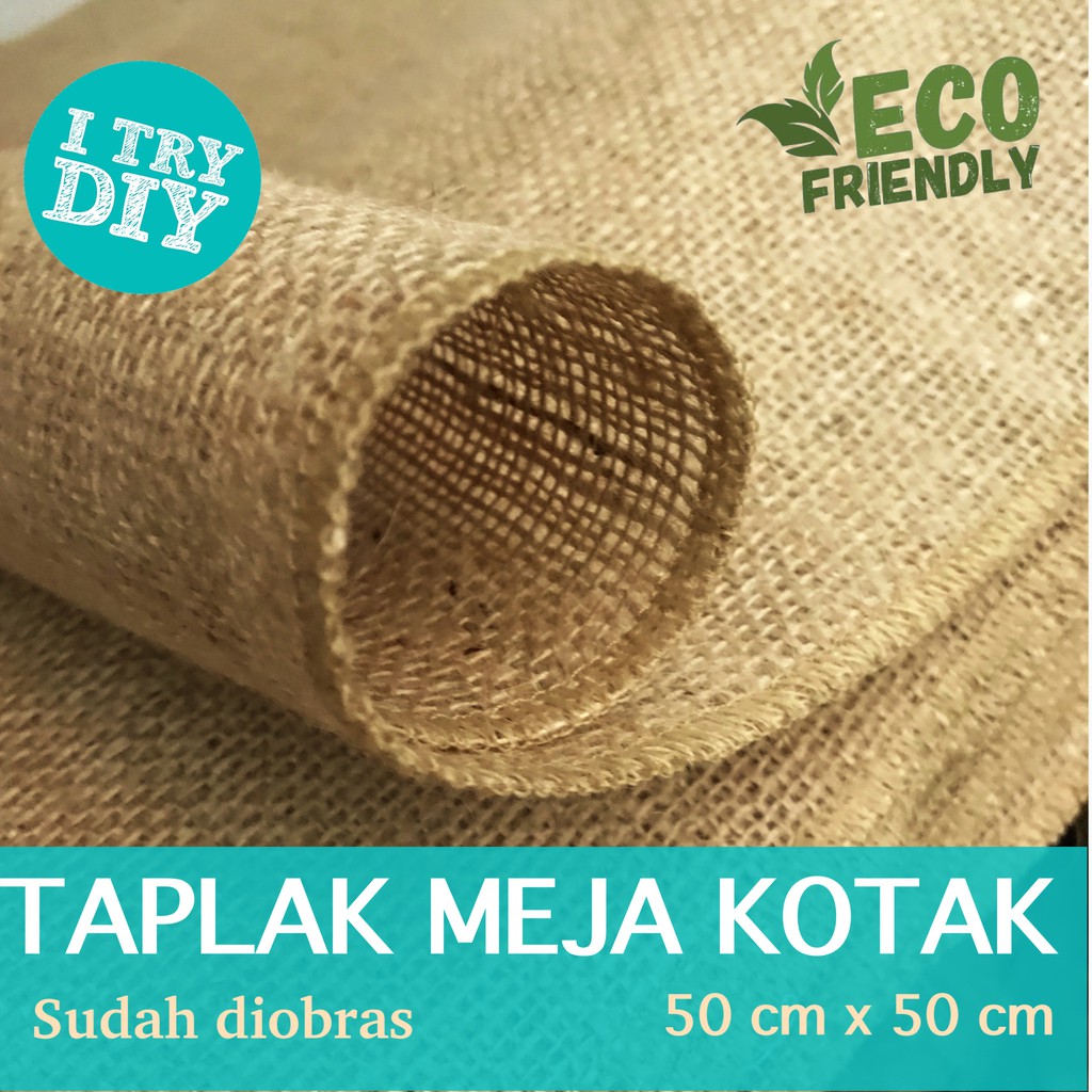 Jual KAIN GONI 50 CM X 50 CM - TAPLAK MEJA - BACKDROP FOTO | Shopee ...
