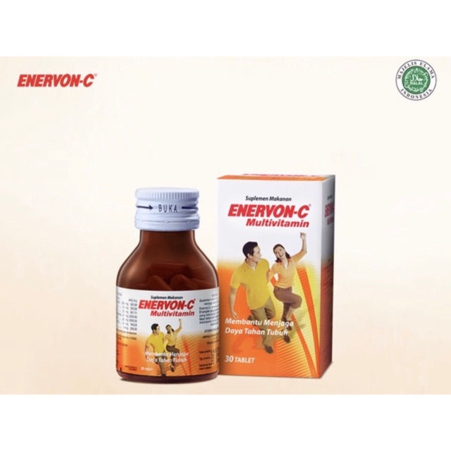 Jual Enervon C botol isi 30 tablet ( Vit C 500 mg meningkatkan daya ...