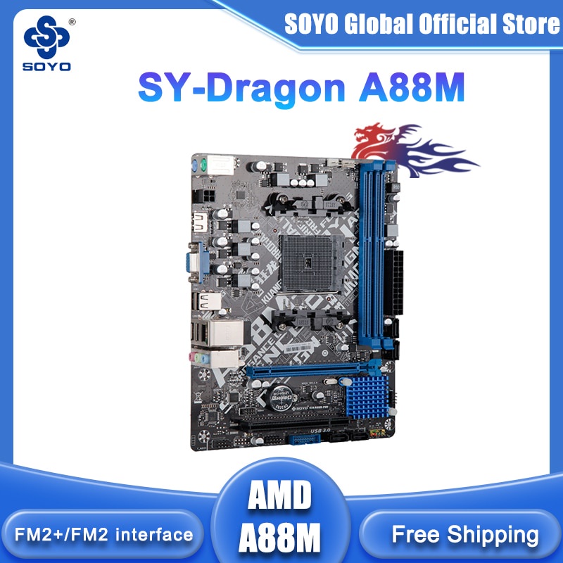Jual PREORDER SOYO New AMD A88M-PVH Motherboard Dual-channel DDR3 RAM Integrated Graphics ...