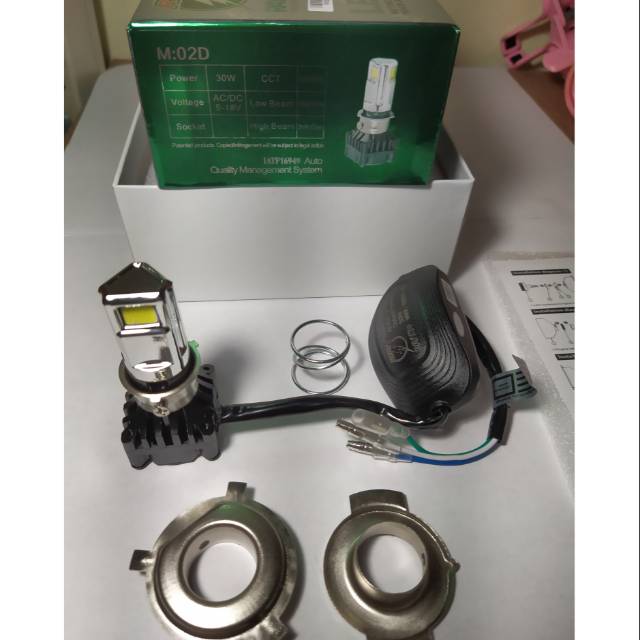 Jual Led 3 sisi RTD asli white lampu utama motor | Shopee Indonesia