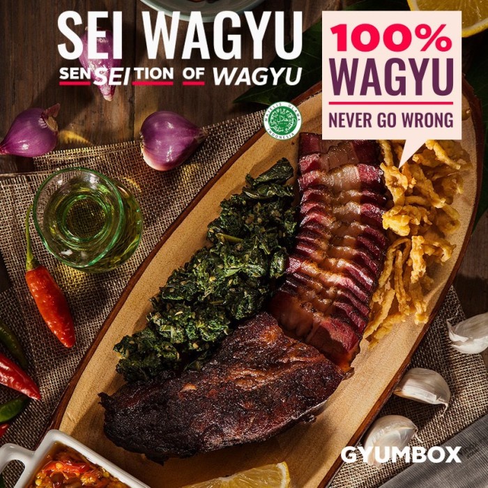Jual Sapi Sei Wagyu Gyumbox Daging sapi asap frozen 100% Halal - Ayam ...