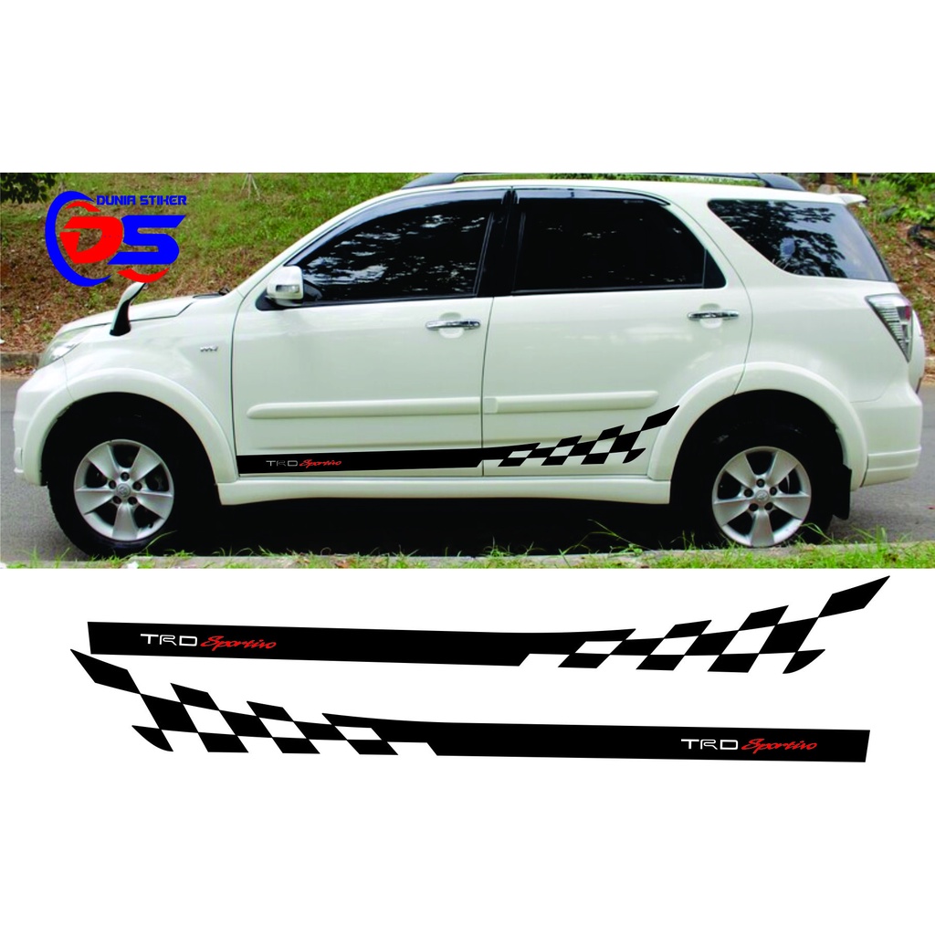 Jual Stiker Cutting Mobil Rush Stiker List TRD Sportivo Stiker Mobil ...