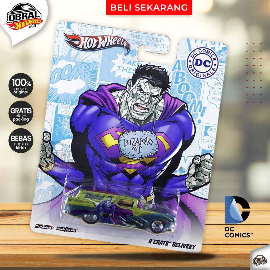 Jual Hot Wheels DC Comics - Bizzaro 8 Crate Delivery | Shopee Indonesia