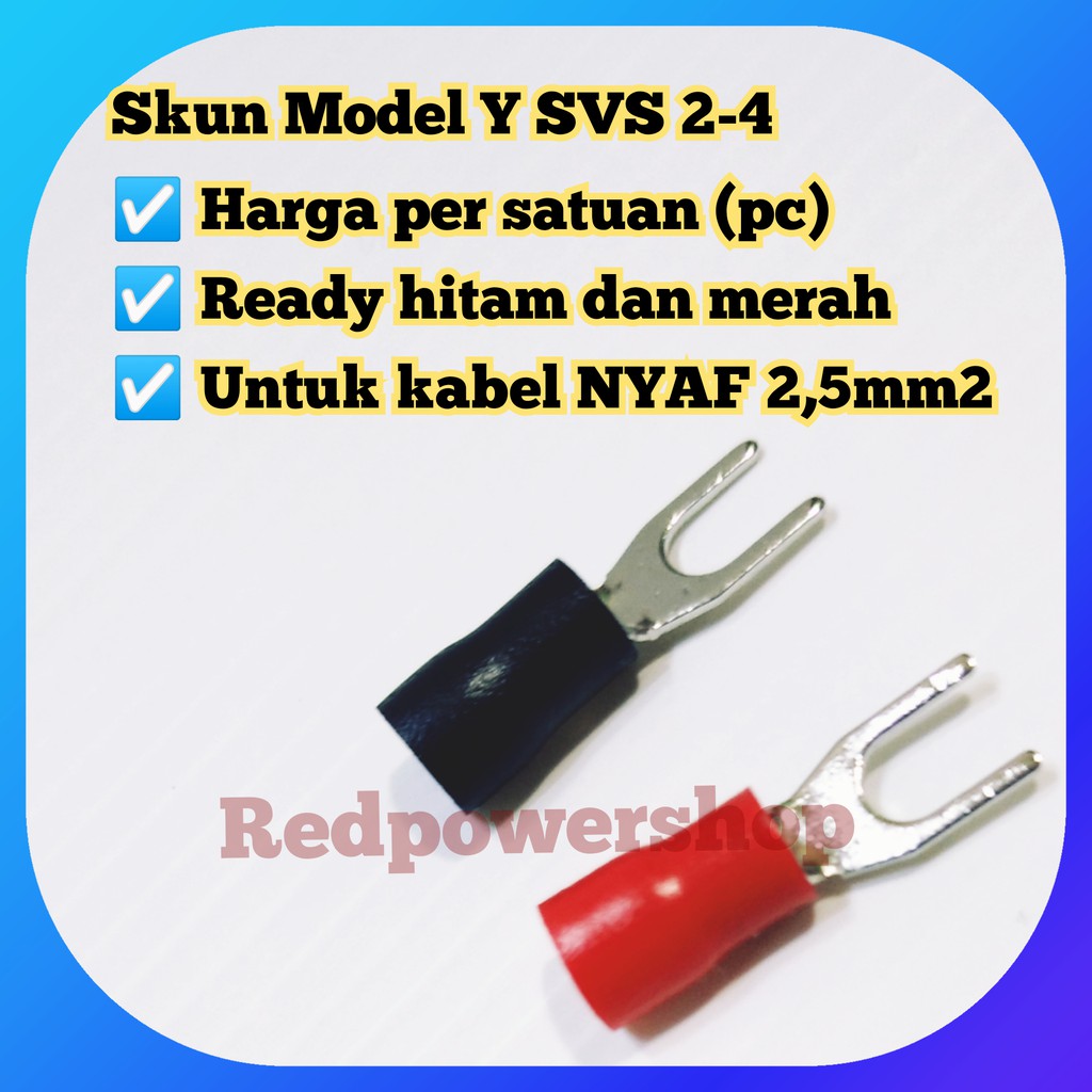 Jual Skun Model Y SVS 2-4 untuk kabel nyaf 2,5mm harga satuan | Shopee ...