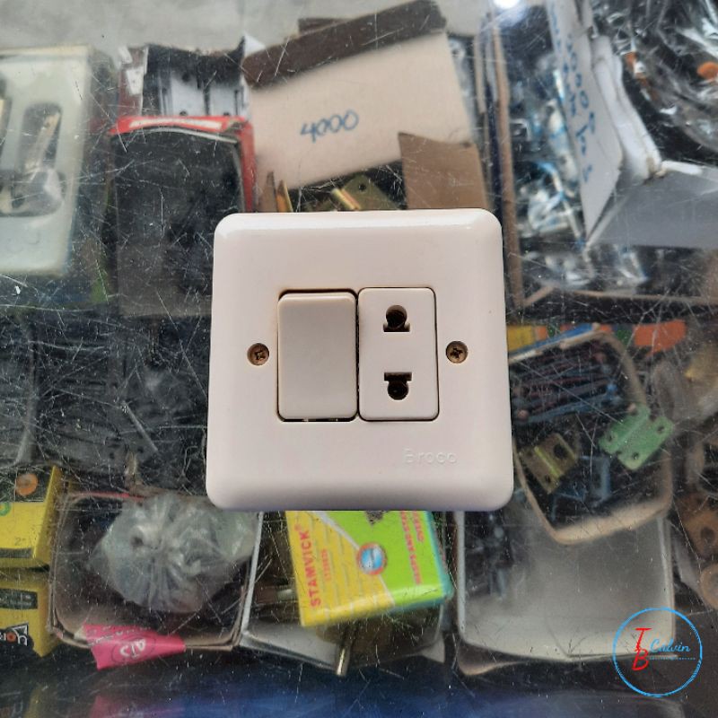 Jual Saklar Engkel Stop Kontak Broco / Saklar Engkel Stop Kontak Tanam ...