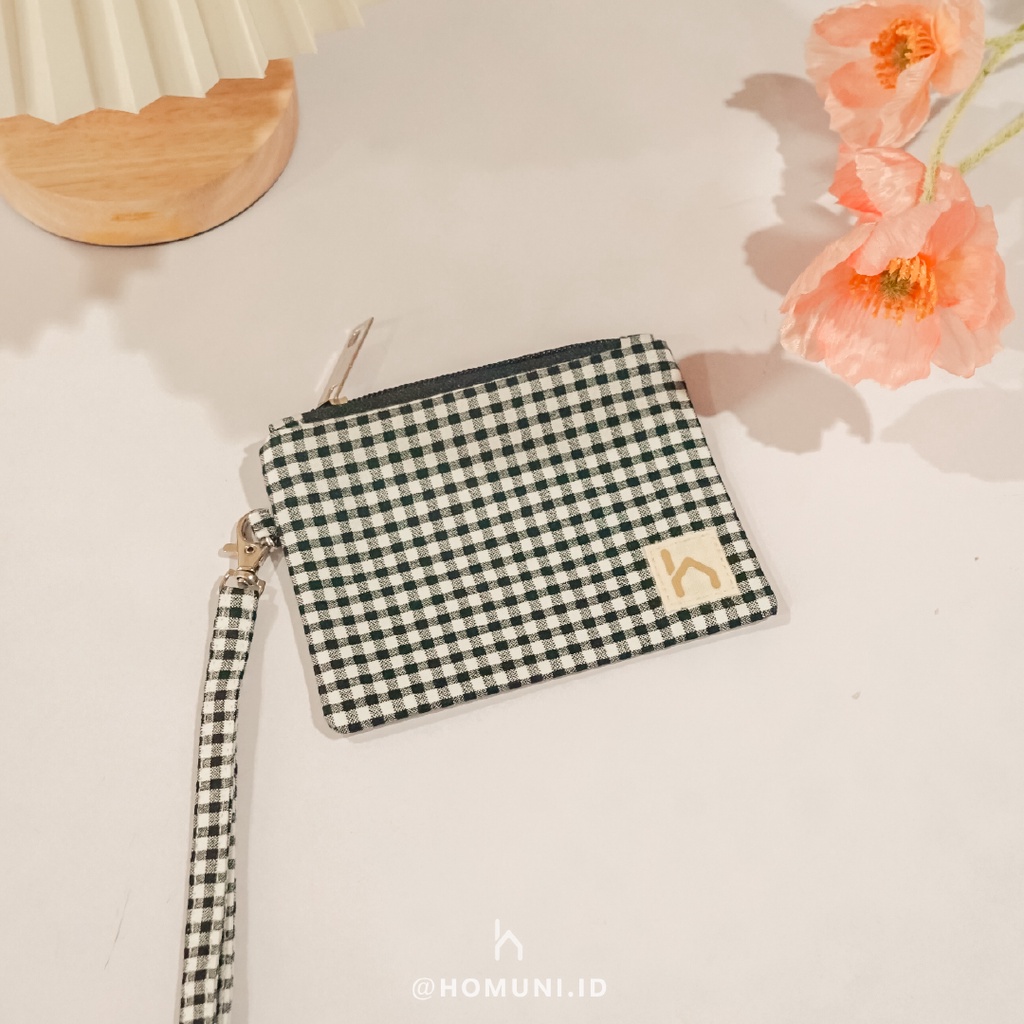 Jual Dompet Kecil Motif Kain Kotak-Kotak Gingham Aesthetic Korea/ Mini ...