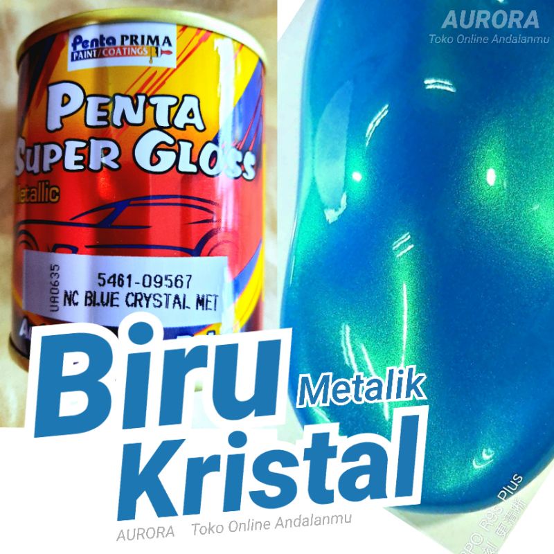 Jual Cat Biru Kristal Penta Super Gloss Blue Crystal Metallic Metalik ...