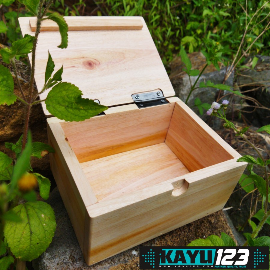 Jual Box Kayu 20x15 cm Nampan Kayu Box Penyimpanan Serbaguna (WCM-18 ...