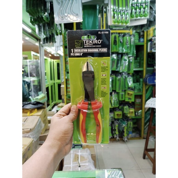 Jual Tang Potong Insulasi Listrik 8 inch TEKIRO | Shopee Indonesia