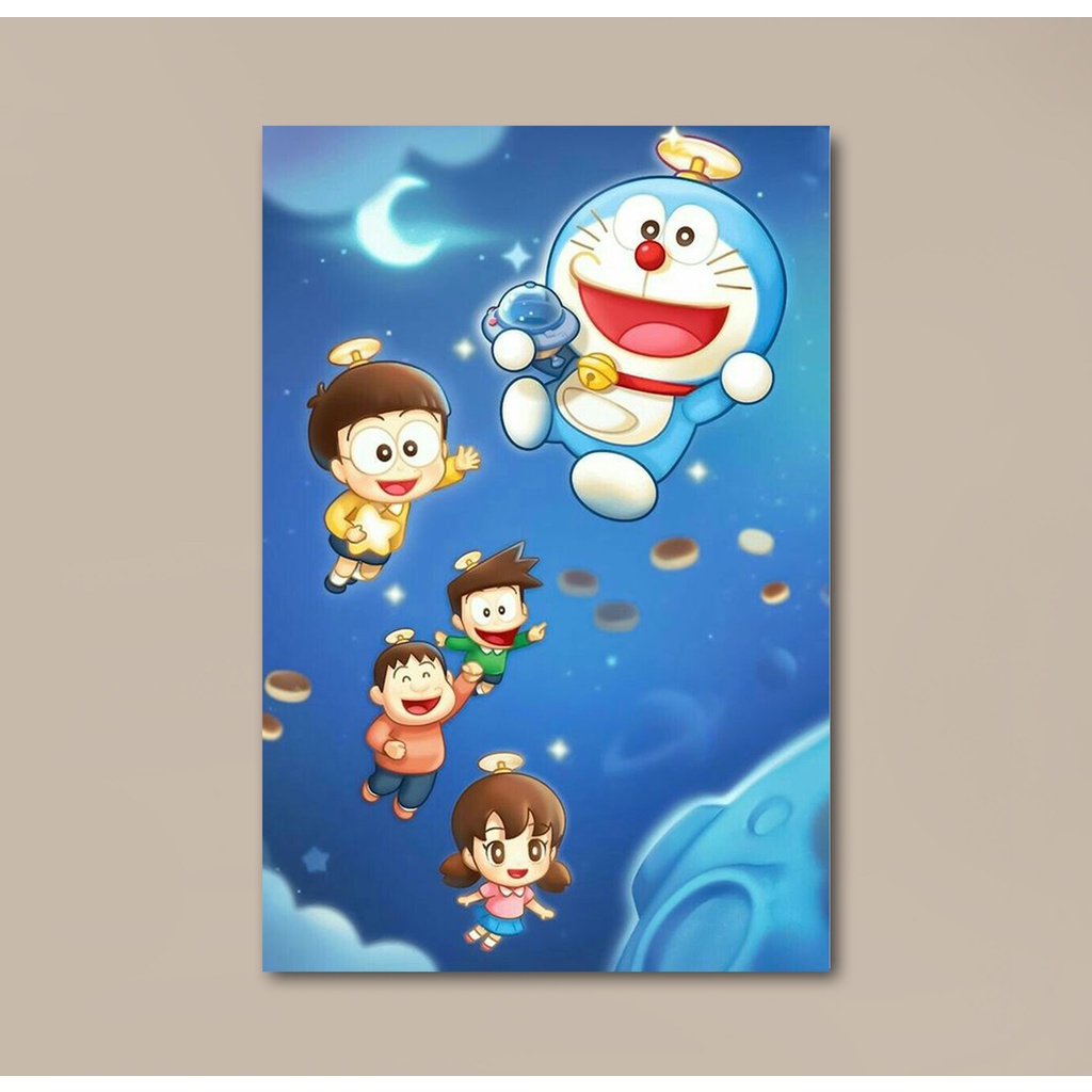 Jual Hiasan Dinding Kamar Doraemon / Poster Dinding Doraemon / Lukisan ...