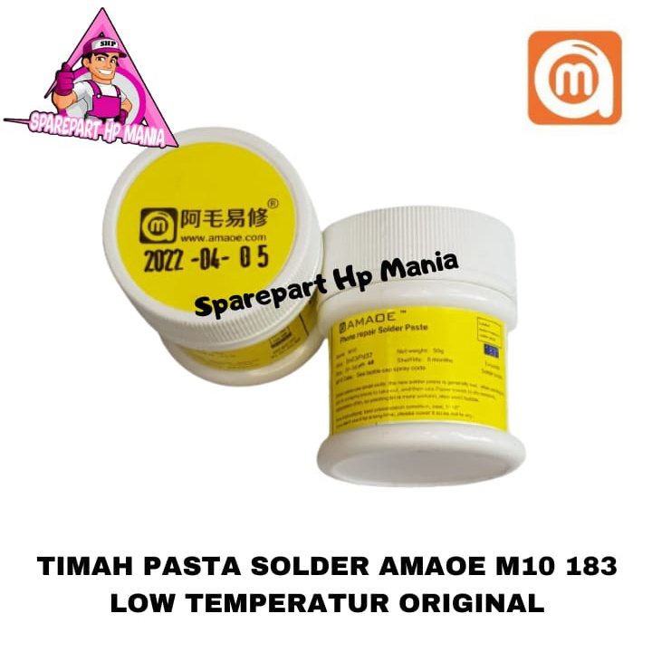 Jual TIMAH PASTA AMAOE M9 217 HIGH TEMP PASTA SOLDER ORIGINAL SOLDERING ...