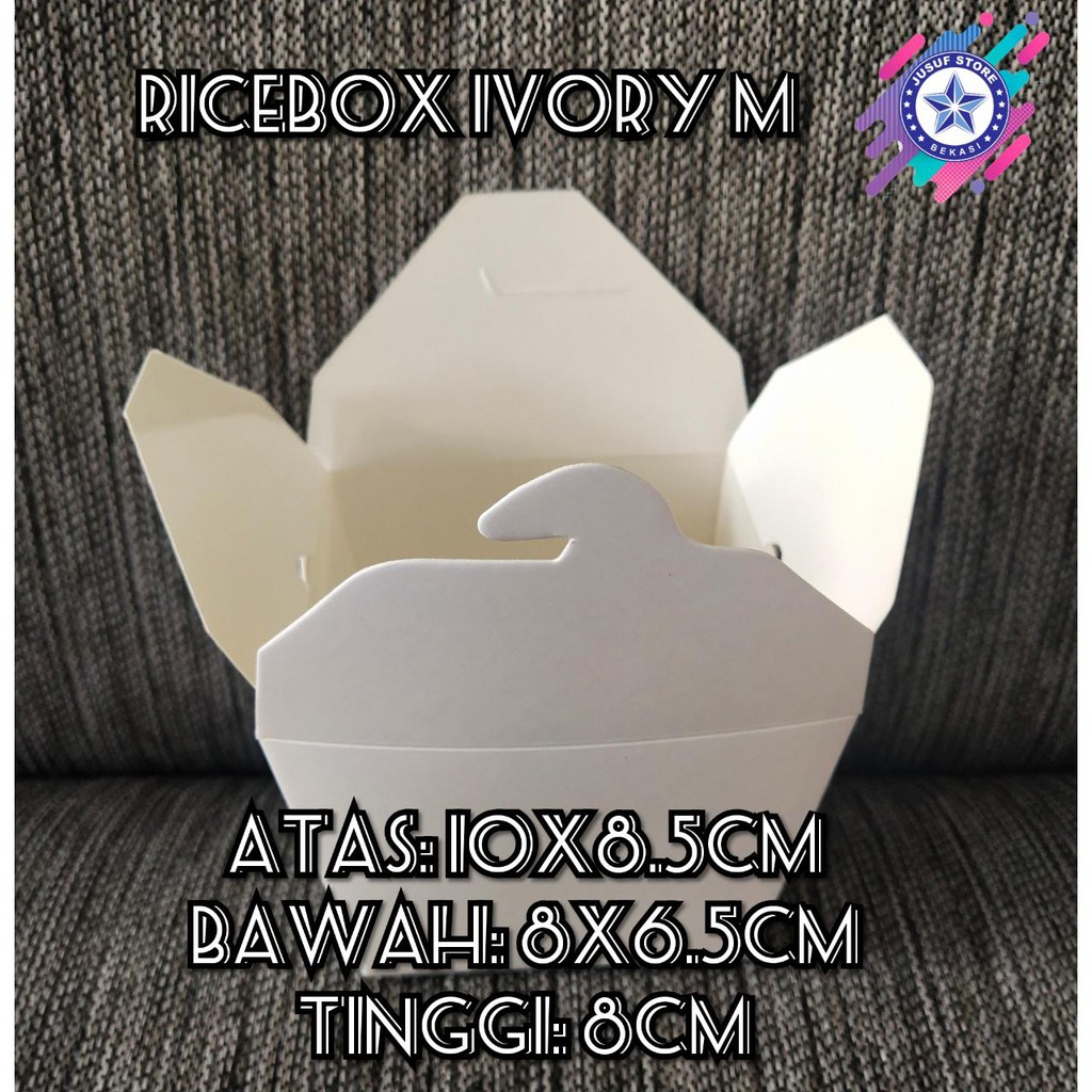 Jual Rice box Paper / Paper Rice box / Food Pail | Shopee Indonesia