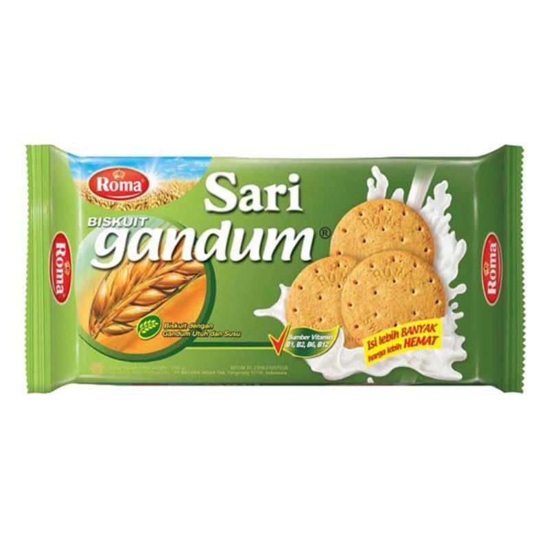 Jual biskuit roma sari gandum family pack 240gr sarigandum polos besar ...