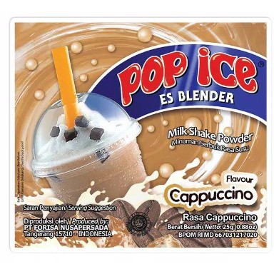 Jual Pop Ice Rasa Cappuccino Renceng (Isi 10 sachet) | Shopee Indonesia