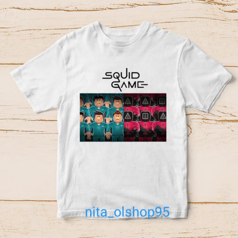 Jual baju squad game baju roblox baju minicraft kaos anak | Shopee ...