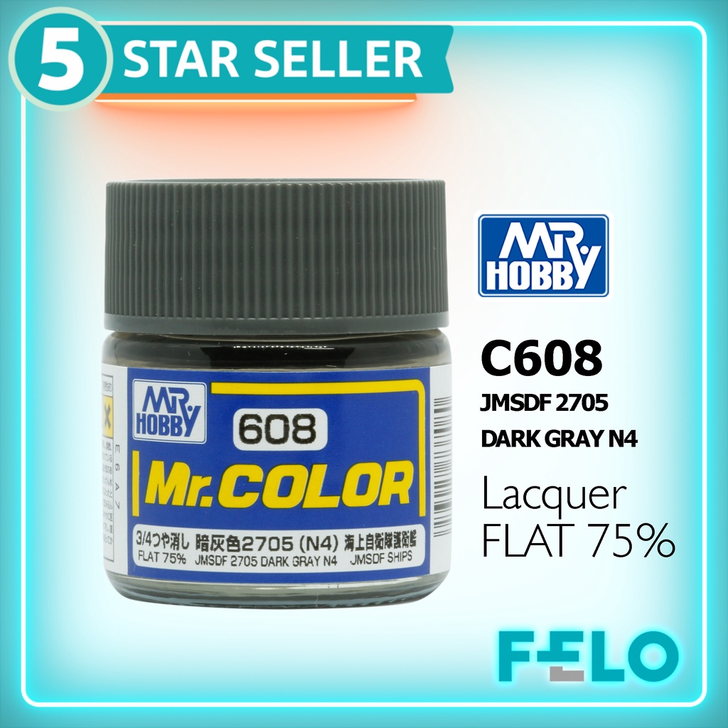 Jual CAT GUNDAM - MOKIT MR COLOR C608 JMSDF DARK GREY N4 / MR HOBBY C ...