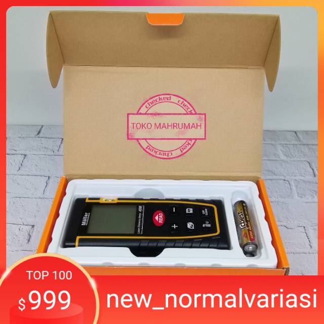 Jual Meteran Laser Digital Mollar / Laser Distance Meter - 60 meter 60m ...