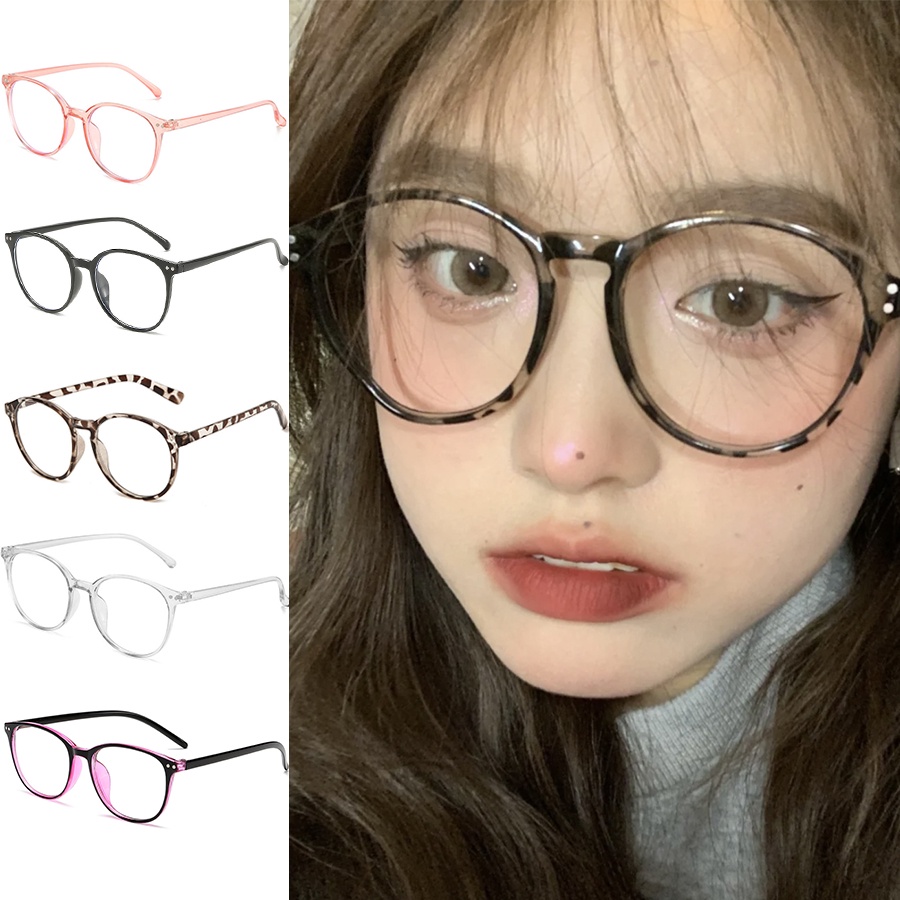 Jual COD Kacamata Anti Radiasi Kacamata Anti Blue Light Model Flat Kacamata Oval Leopard Print ...