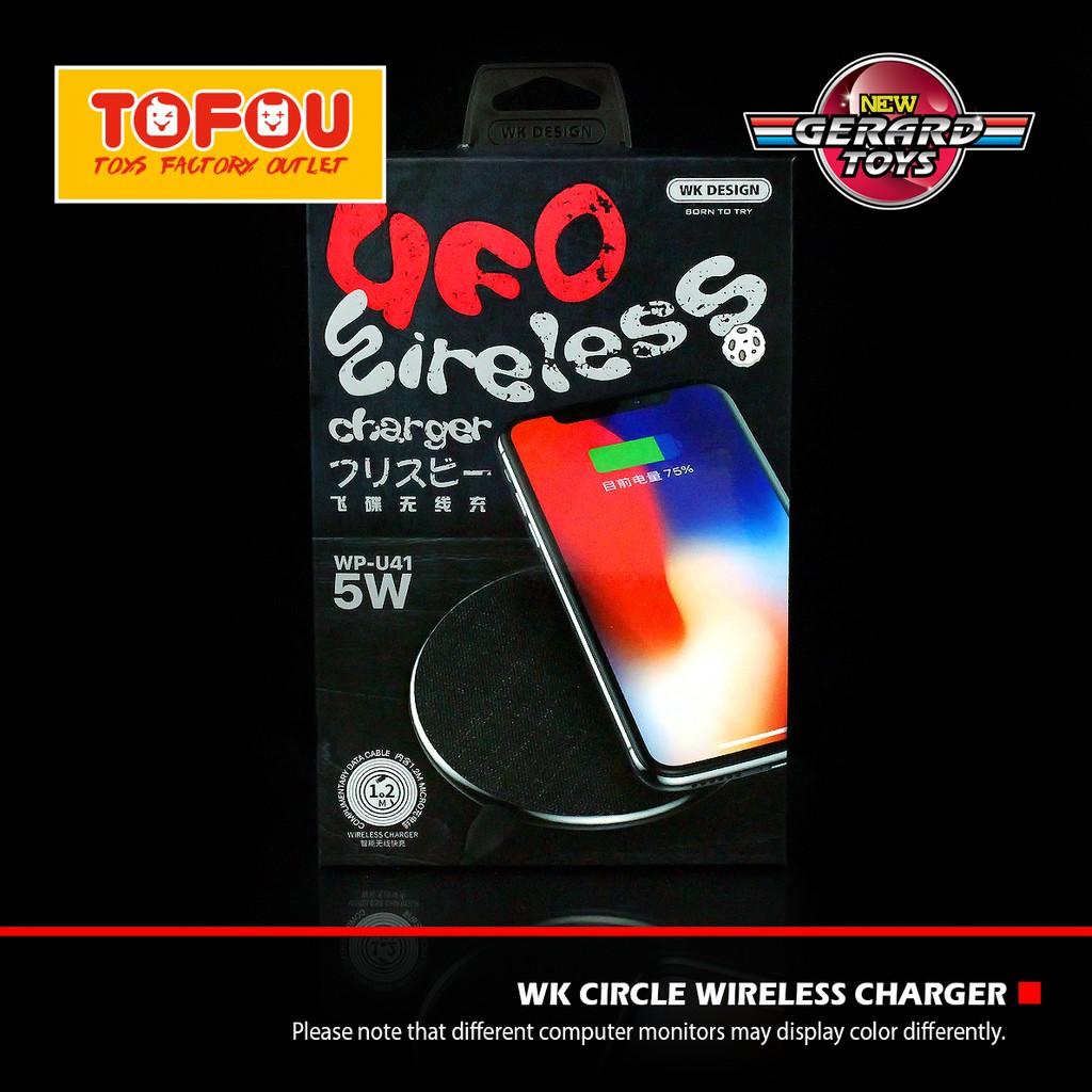 Jual Remax WK Design UFO Wireless Charger WP-U41 Black Resmi Murah ...