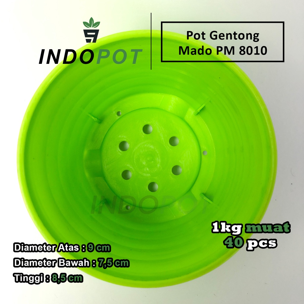 Jual Pot Gentong Mado 10 Warna-Warni - Pot Putih Bahan Plastik - Pot ...