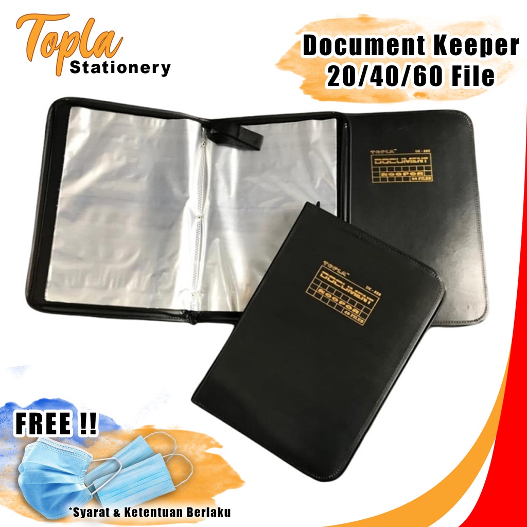 Jual Dokumen Keeper Map Resleting Kulit Anti Air Isi 20 Lembar Map File Resleting Map Dokumen DK ...