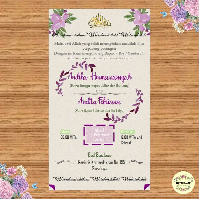 Jual Undangan JPG | Undangan Pernikahan Digital Tanpa FOTO | Shopee ...