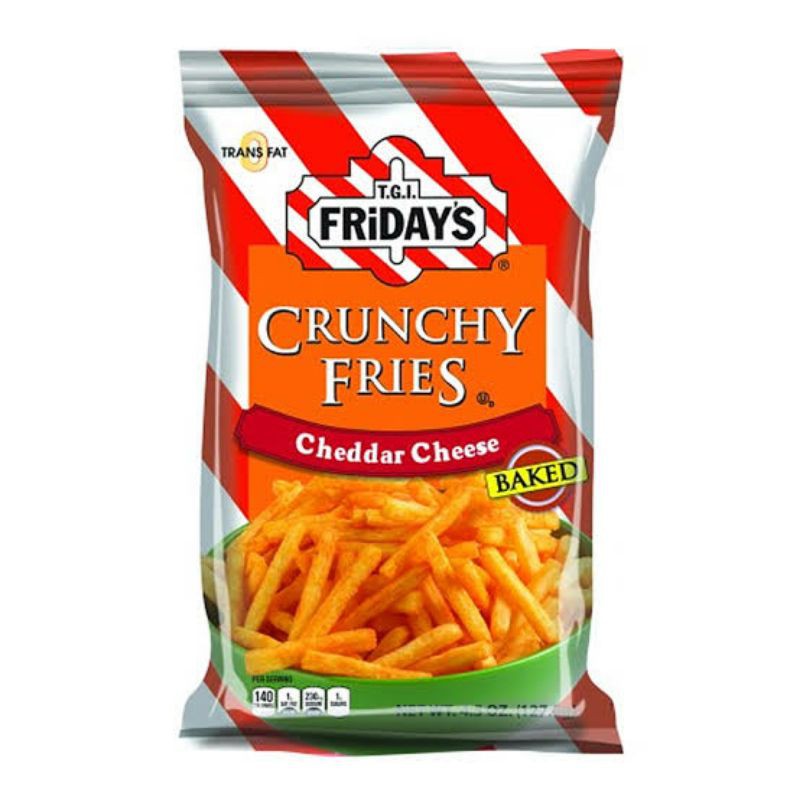 Jual TGI FRIDAYS Crunchy Fries Cheddar Cheese Snacks 127 Gram TGIF ...