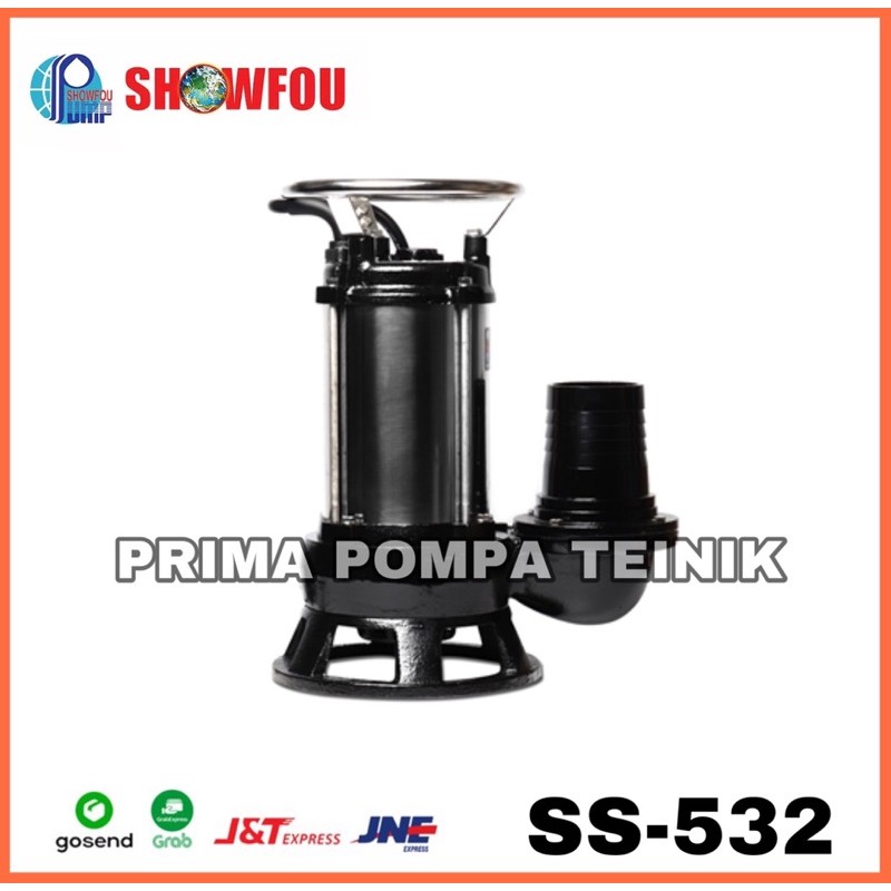 Jual Pompa Celup Air Kotor Showfou SS-532 5HP 4"Submersible Vortex ...