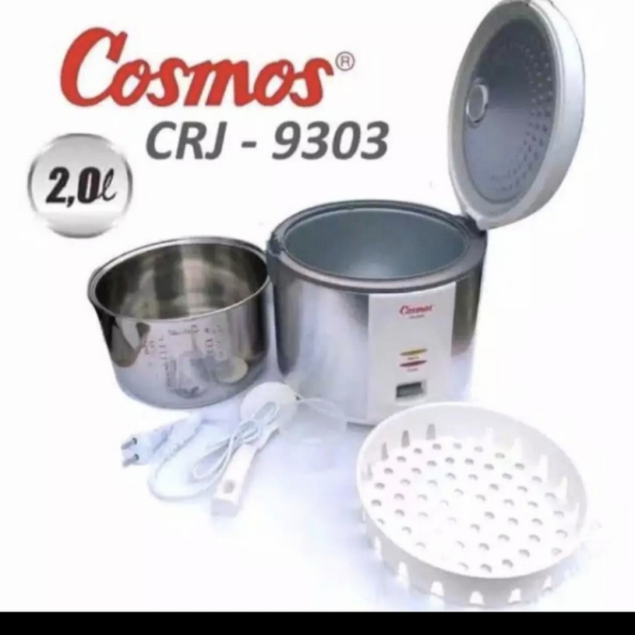 Jual Cosmos CRJ-9303 Magic com/Rice Cooker Stainless Steel Inner Pan ...