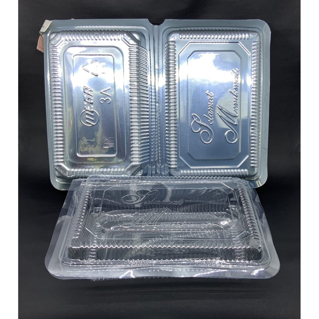Jual Plastik Mika Kue Mika Kotak Makanan Besar 3A 25pcs | Shopee Indonesia