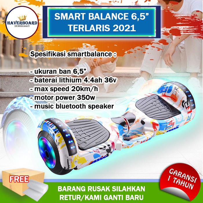 Jual HOVERBOT hoperbot haper bot 2021 6,5 inch bluetooth musik speaker haverboard hoverboard ...