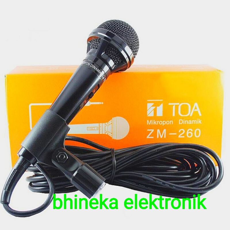 Jual mic kabel TOA ZM 260 original mic toa zm260 mic handheld mic ...