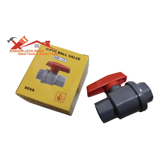 Jual Ball Valve PVCBV 1/2" Polos Stop Kran Plastik U PVC Balvalve Mdl Onda BJA | Shopee Indonesia