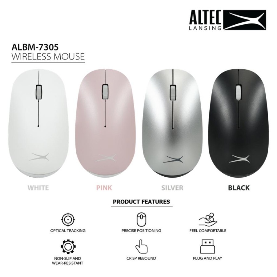 Jual ALTEC LANSING MOUSE WIRELESS ALBM7305 | Shopee Indonesia