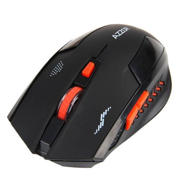 Jual Azzor Mouse Gaming Wireless Rechargeable USB 2400 - Black | Shopee ...