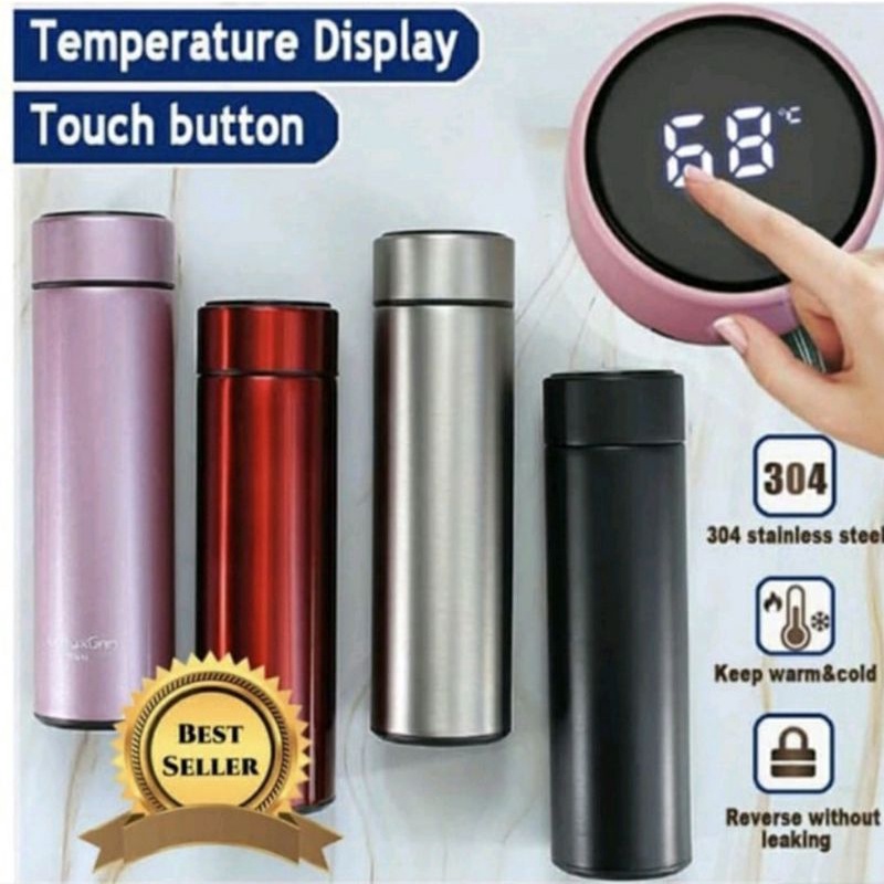 Jual PROMO TERMOS AIR PANAS DAN DINGIN TERMOS LED DISPLAY VACUM BOTOL ...