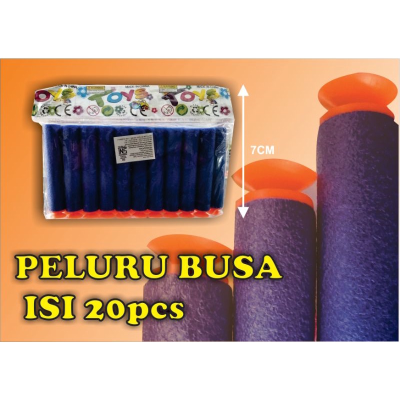 Jual Mainan anak refill PELURU BUSA ISI 20 PCS & 10 PCS | Shopee Indonesia